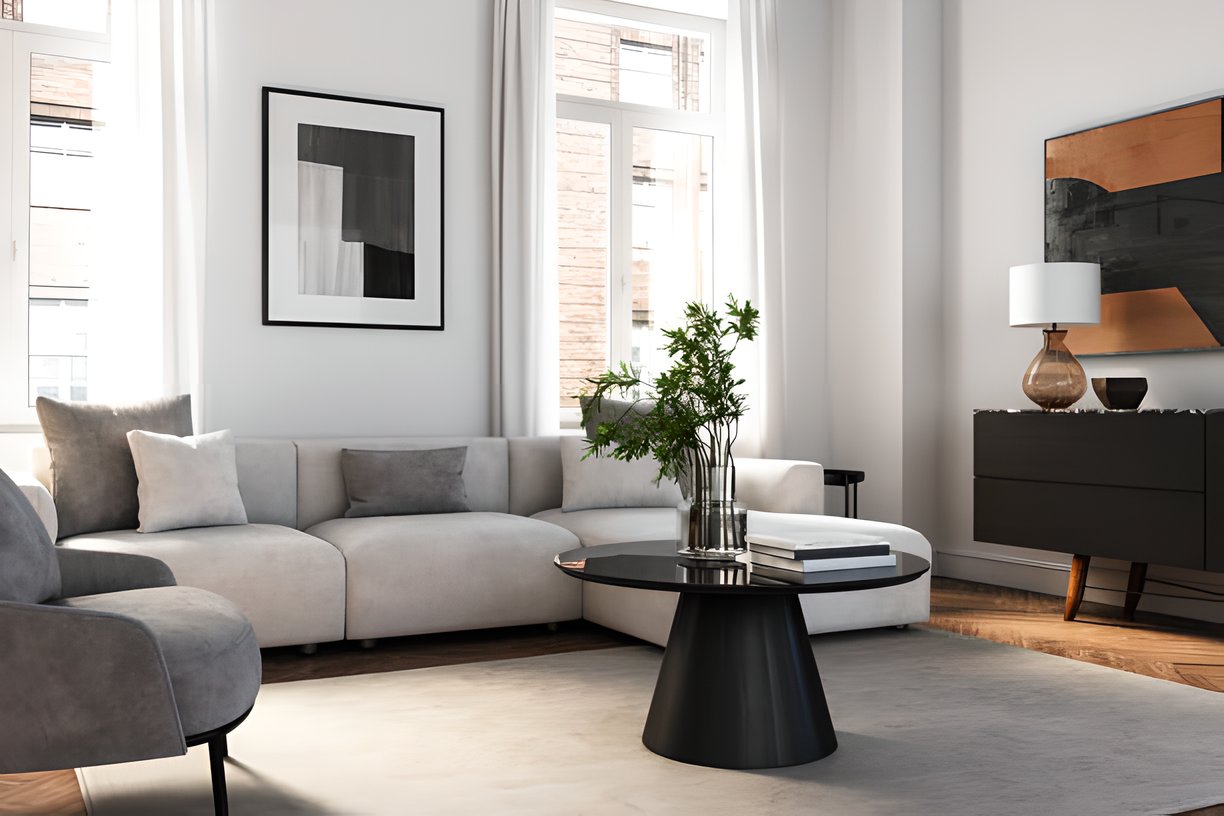 "How to Create a Cozy and Functional Living Room with a Side Table, a ...